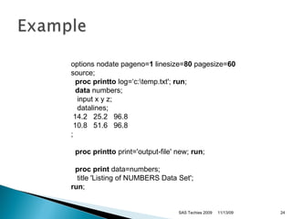 Utility Procedures in SAS | PPT
