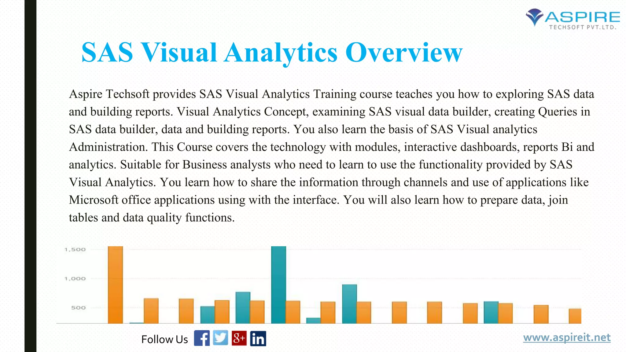 SAS Certified Visual Analytics | Aspire | PPTX