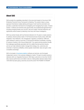 Sas wp enterrprise fraud management | PDF