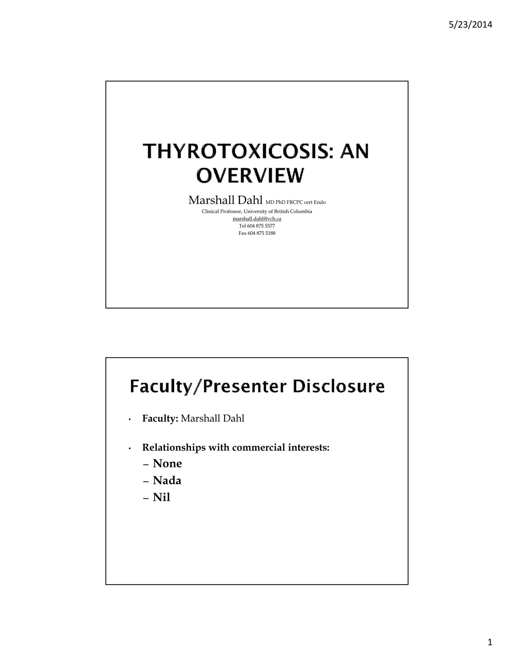 Sat 1420-thyrotoxicosis- -seasons | PDF