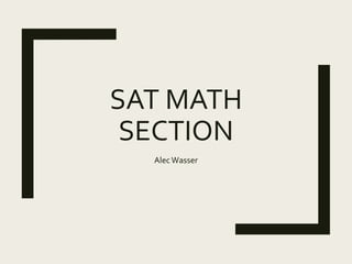 SAT Math Section | PPTX