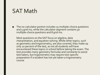 SAT Math Section | PPTX