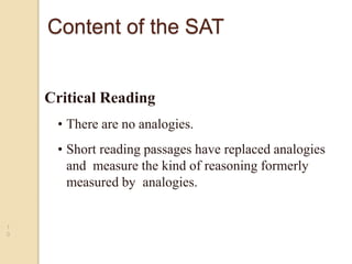 SAT Exam Structure | PPTX