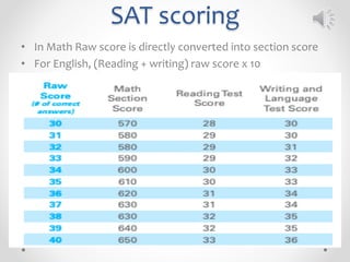 Sat act overview | PPTX