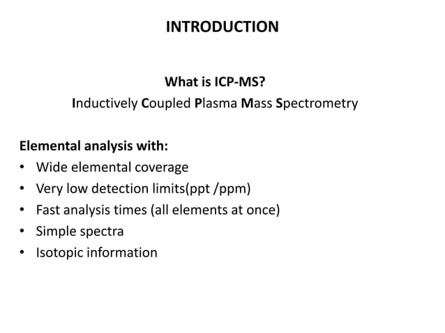 ICP-MS | PPTX