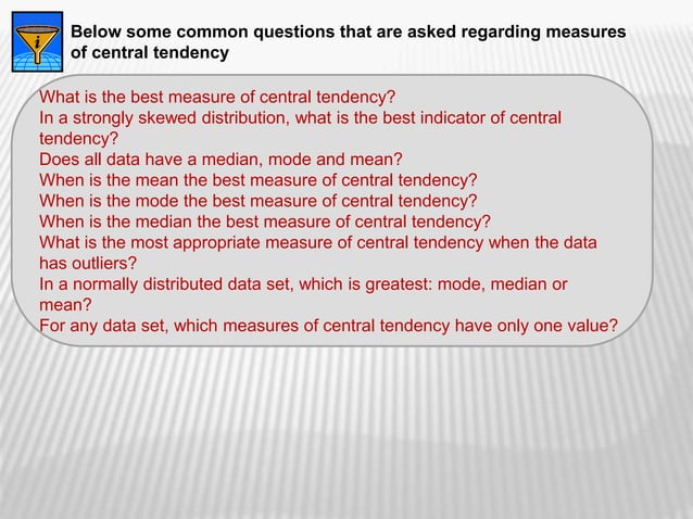 Summarizing Data by a Single Number | PPTX | Computer Software and Applications | Computing