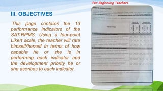 Self Assessment Tool in the RPMS | PPTX | Educational Assessment ...