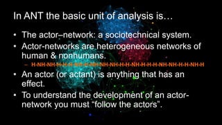 Considering the nonhuman: Actor-network theory and human service ...