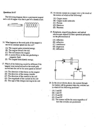 Sat2 og physics | PDF
