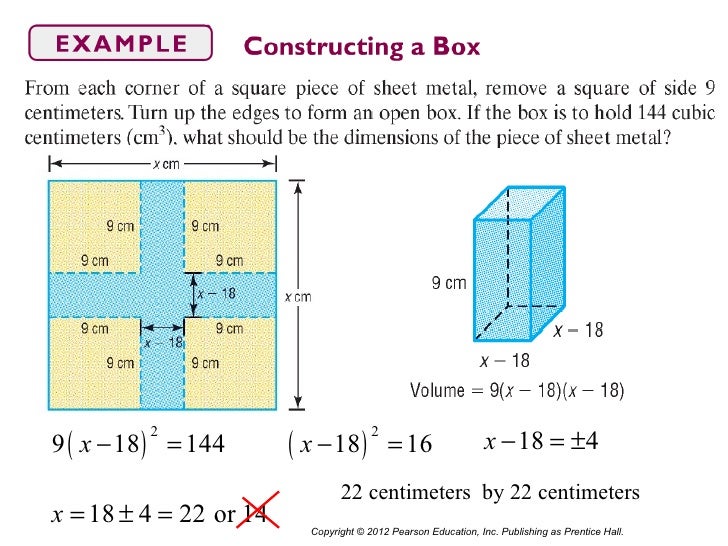 Section 1 2 Quadratic Equations