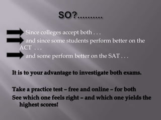 Sat act powerpoint | PPTX