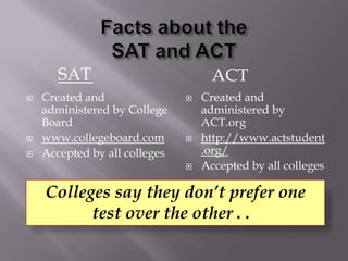 Sat act powerpoint | PPTX