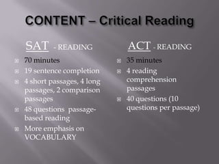Sat act powerpoint | PPTX