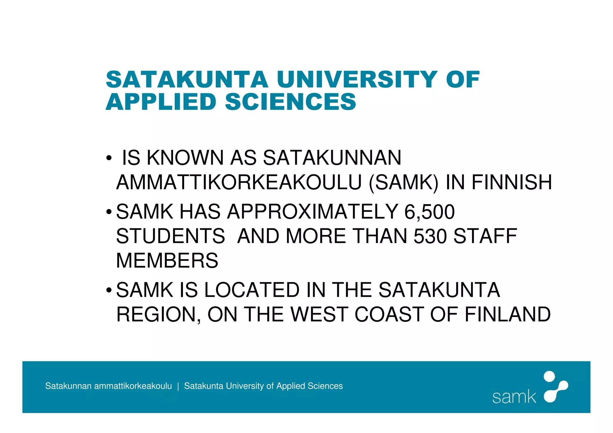 Satakunta University Of | PPT