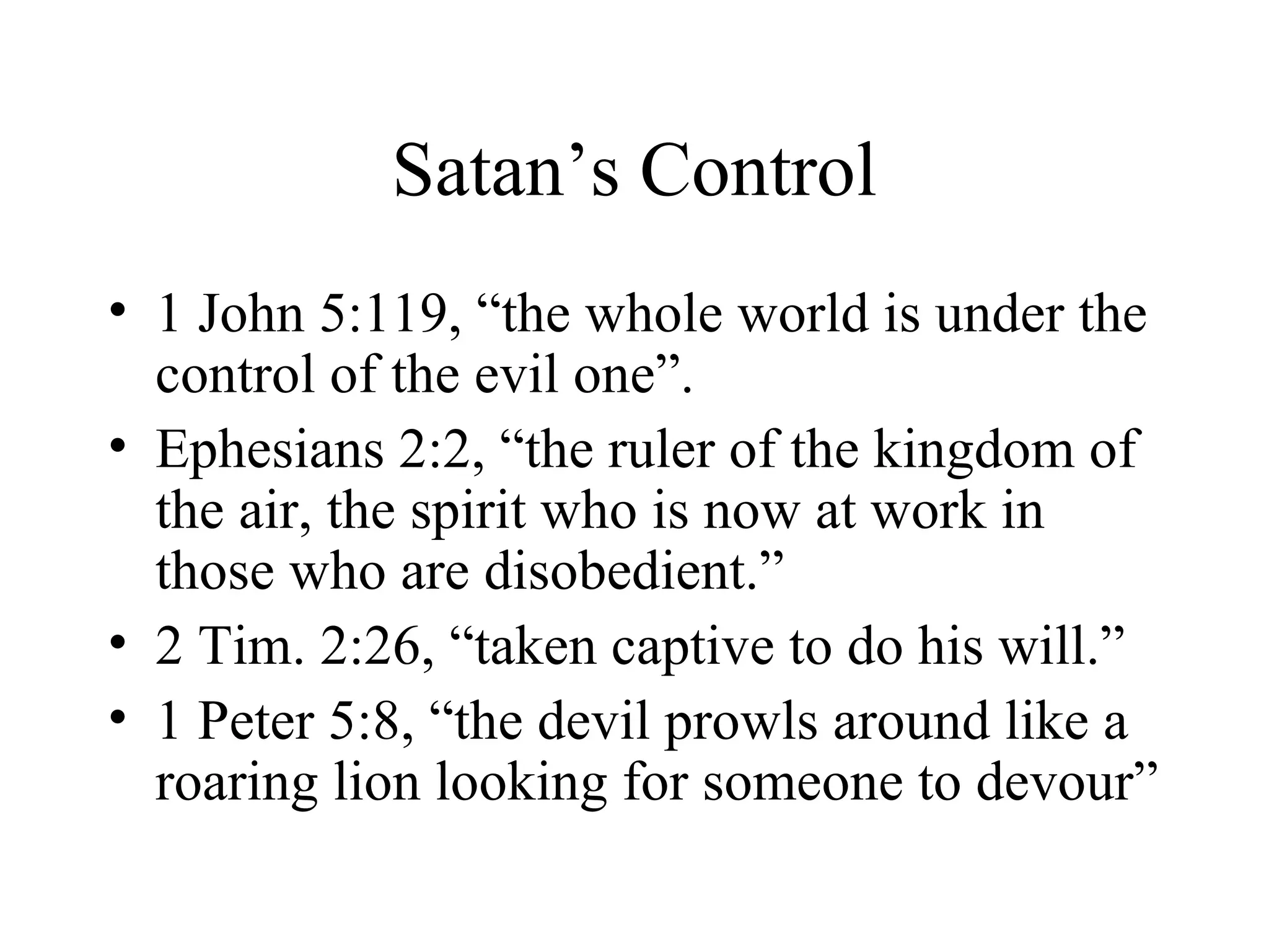 Satan Bound | PPT
