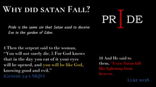 CMV-101 Topic 3 Fall of Satan Kenzie | PPTX