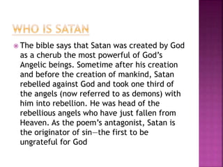 Satan’s personality | PPTX