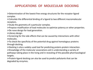 Basics Of Molecular Docking | PPTX