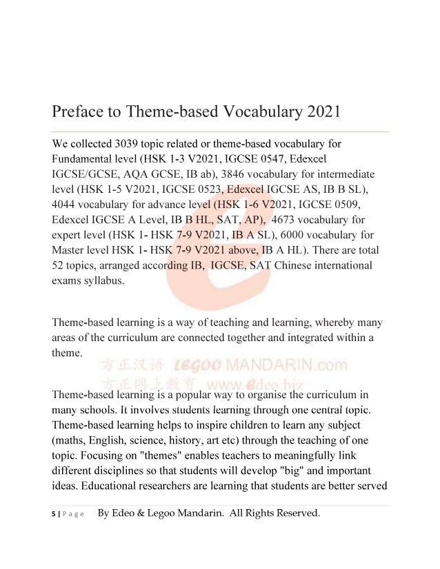 SAT Chinese Theme-based Chinese Vocabulary (4040 words) Sample.pdf