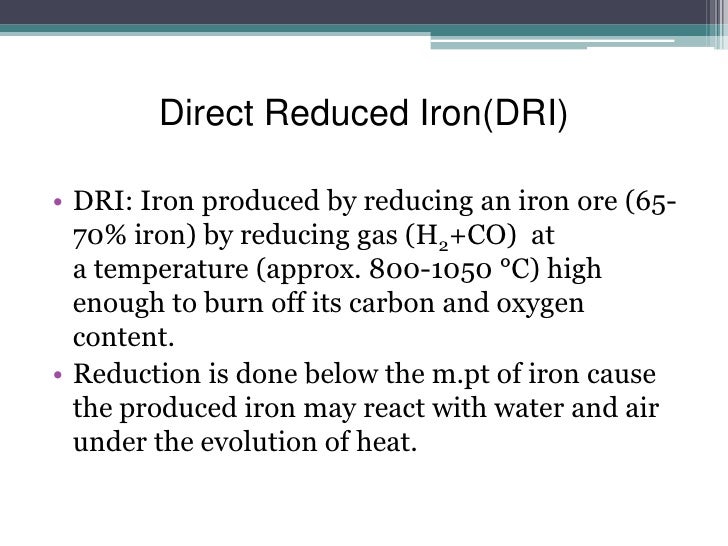 Production of Direct Reduced Iron in Rotary Hearth Furnace