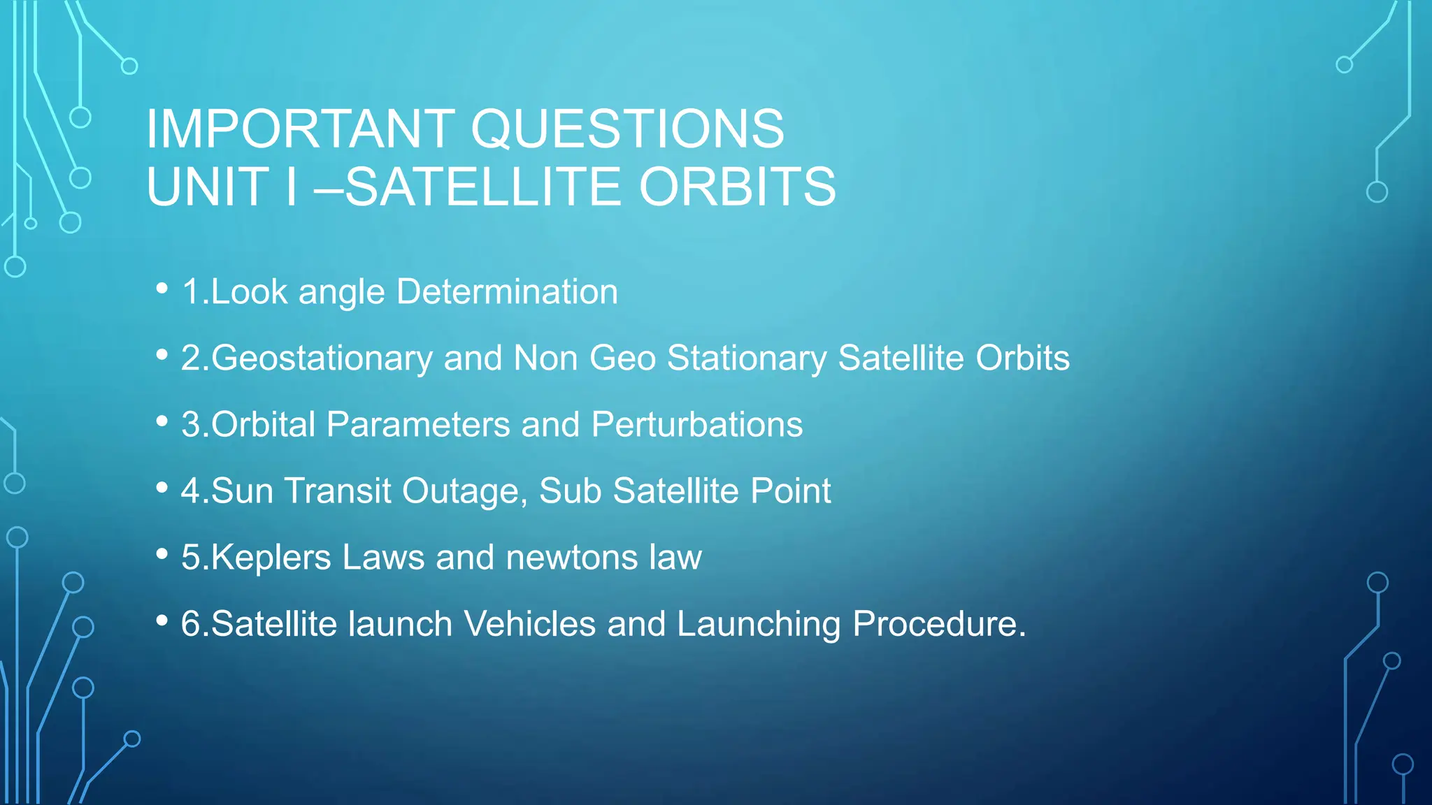 SATELITE COMMUNICATION UNIT 1 CEC352 REGULATION 2021 PPT BASICS OF SATELITE .pptx | Geography ...