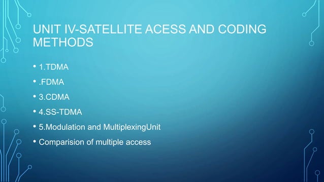 SATELITE COMMUNICATION UNIT 1 CEC352 REGULATION 2021 PPT BASICS OF ...