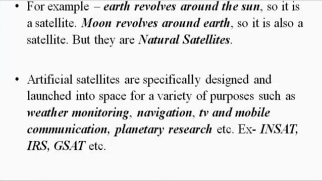 SATELITE COMMUNICATION UNIT 1 CEC352 REGULATION 2021 PPT BASICS OF ...