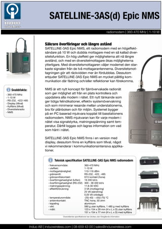 Satelline Radiomodem | PDF