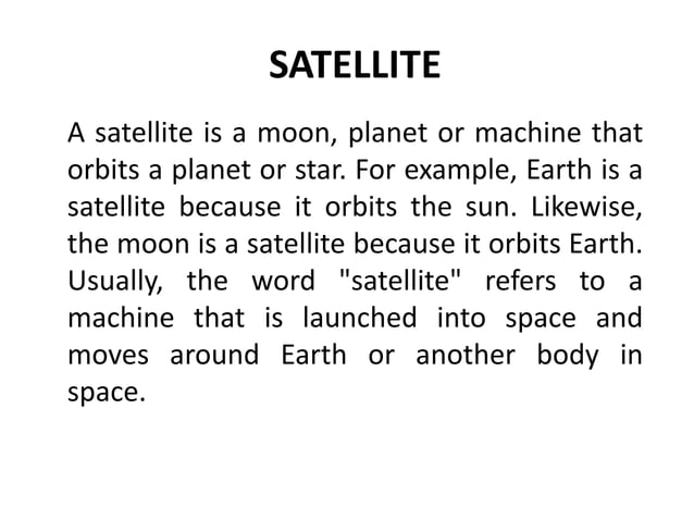 Satellite | PPTX