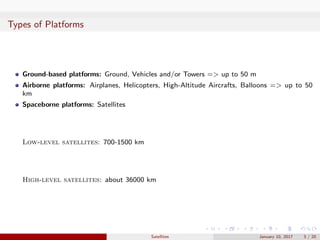 Different Types of Earth Observation Satellites | PDF