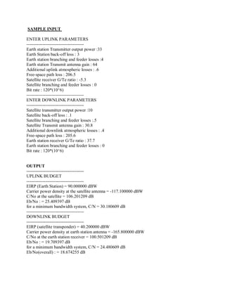Satellite link-budget-analysis-matlab-code | PDF