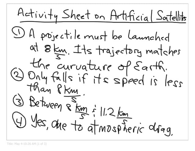 Satellite Problems | PDF