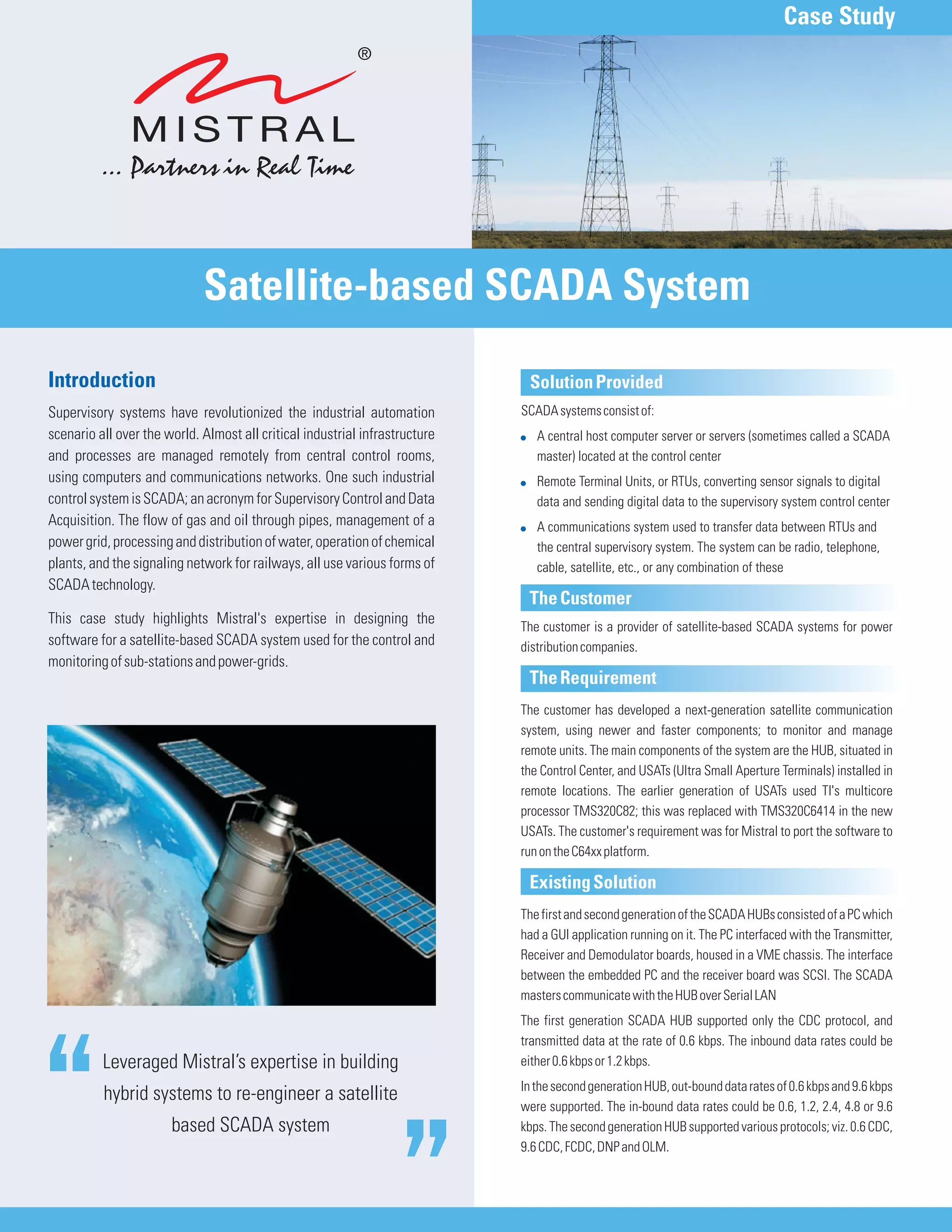 Satellite based SCADA systems | PDF