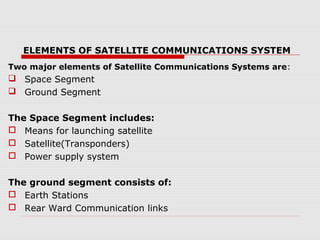 Satellite communication | PPT