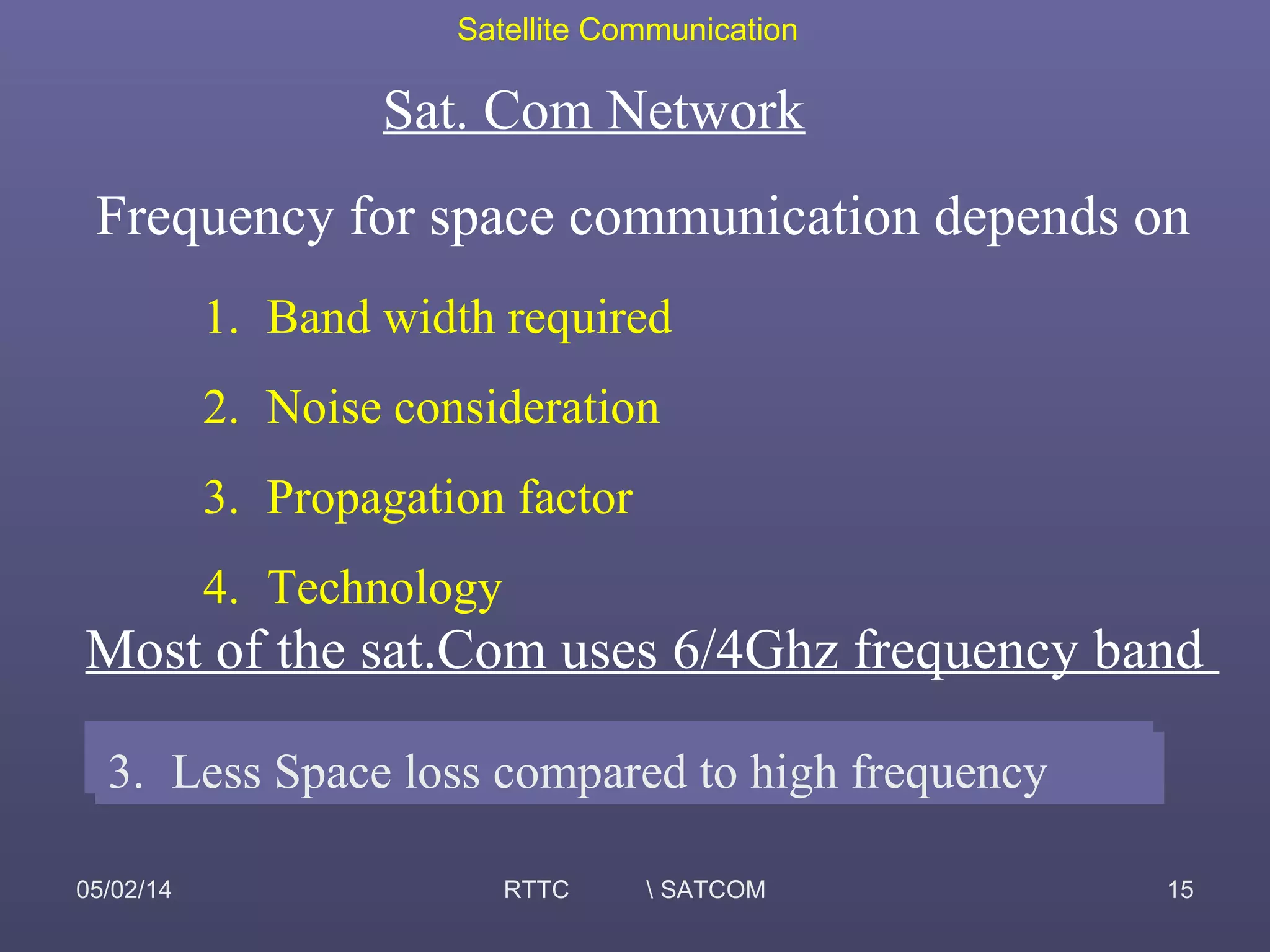 Satellite Communication Basics Ppt Computer Networking Computing
