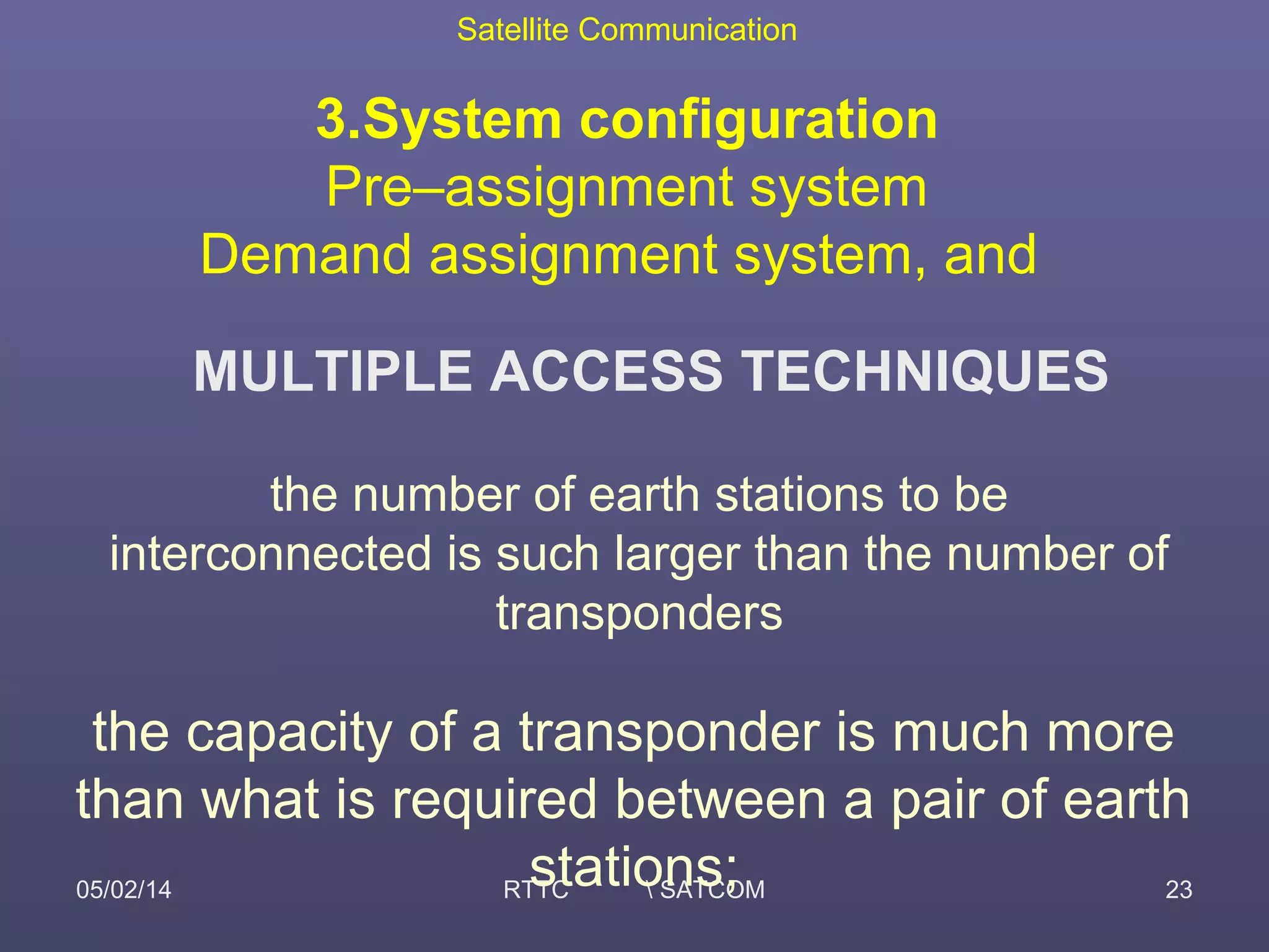 Satellite Communication Basics Ppt Computer Networking Computing