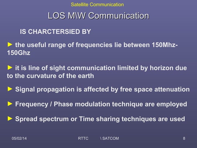 Satellite Communication Basics Ppt Computer Networking Computing