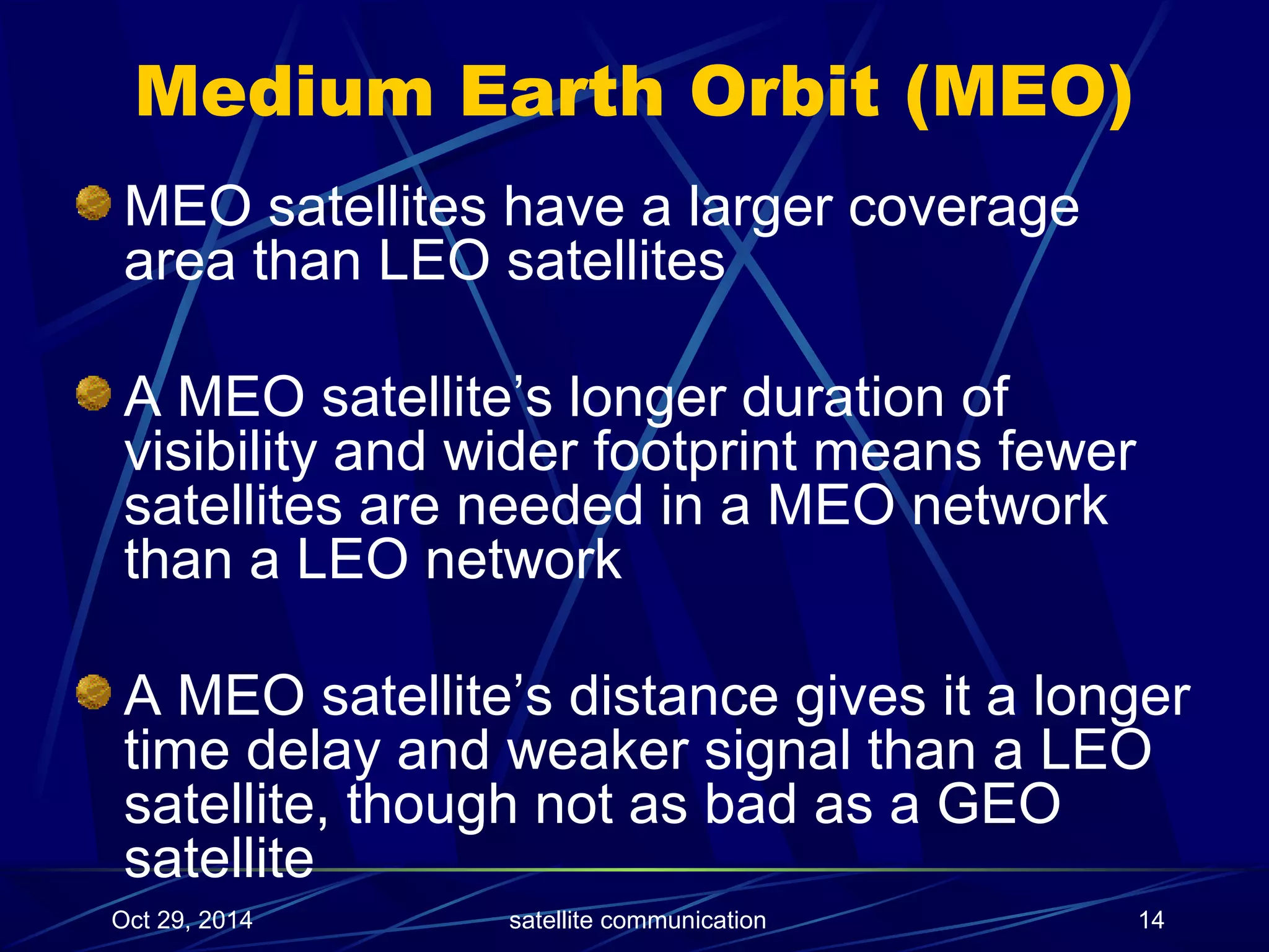 Satellite communications ppt | PPT