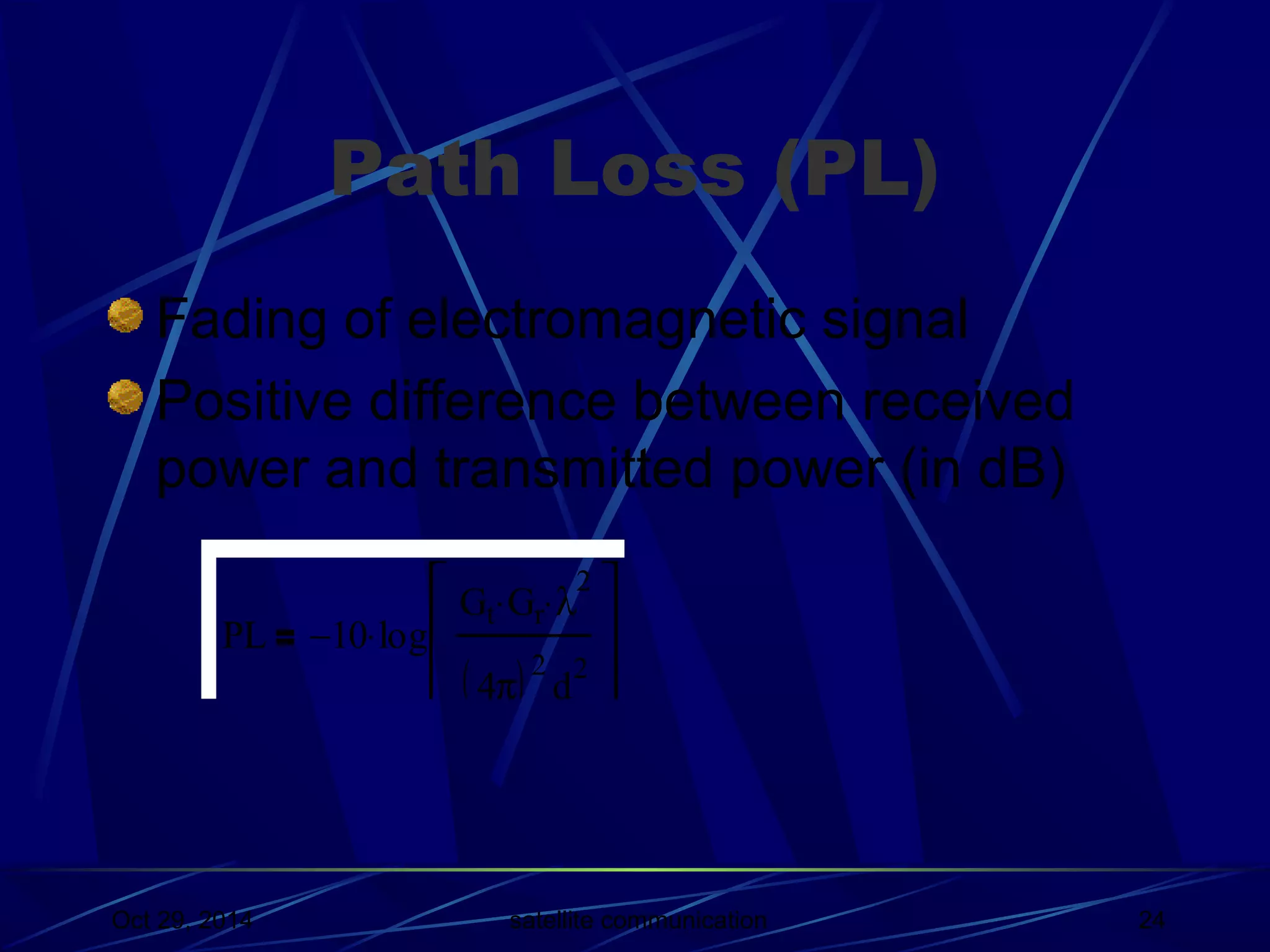 Satellite communications ppt | PPT