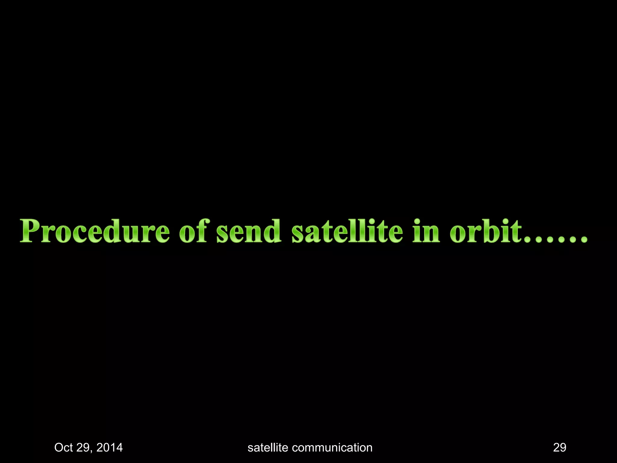 Satellite Communications Ppt Ppt Computer Networking Computing