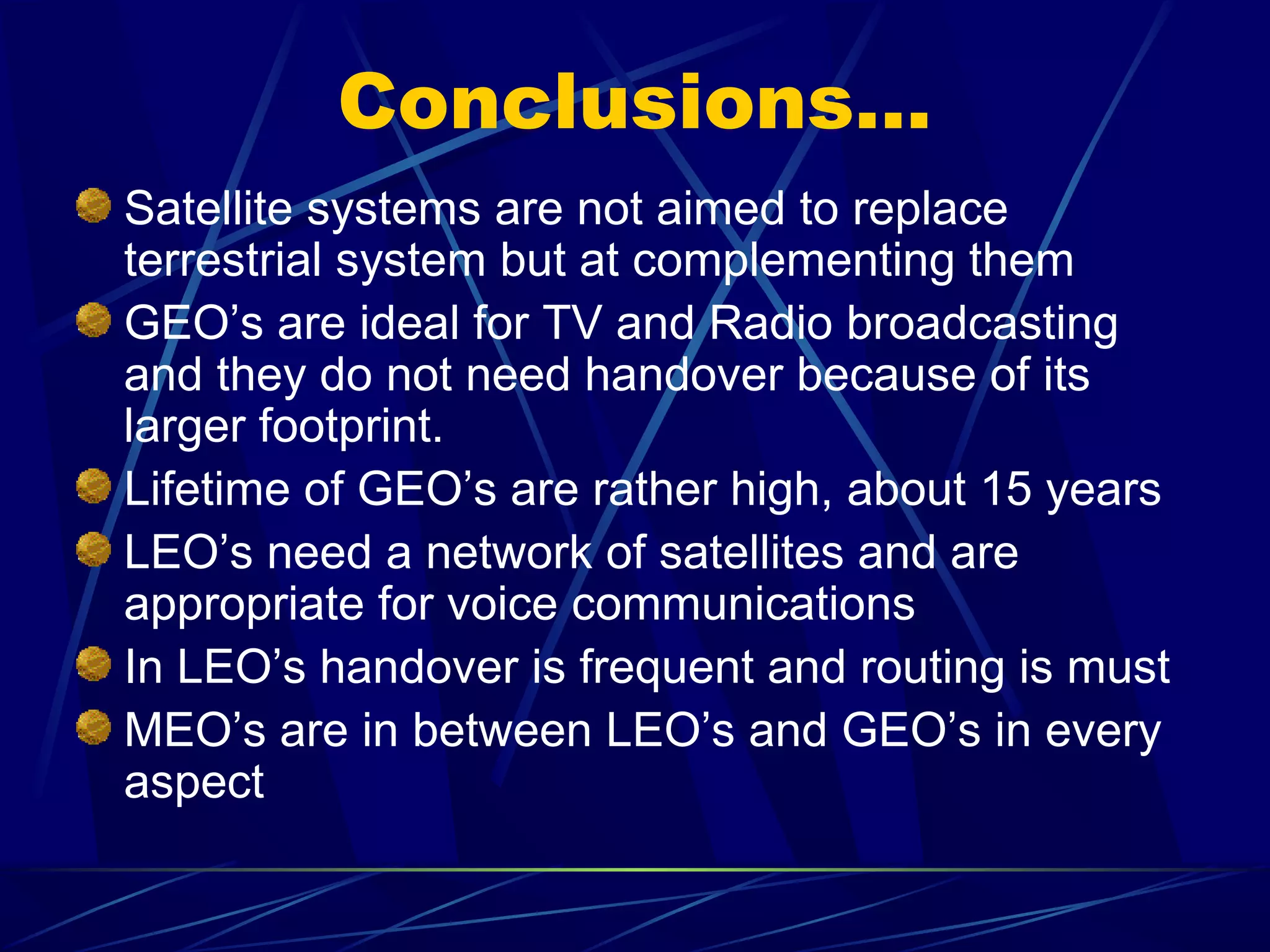 Satellite Communications Ppt Ppt Computer Networking Computing