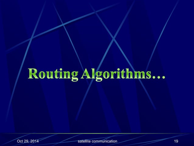Satellite Communications Ppt Ppt Computer Networking Computing