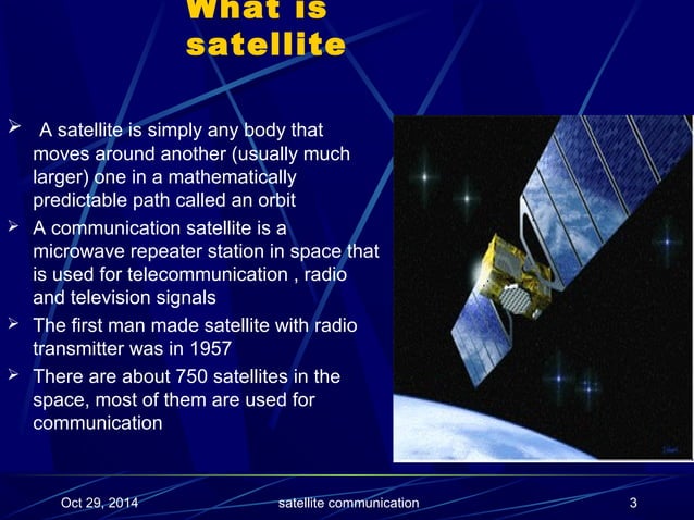 Satellite communications ppt | PPT | Computer Networking | Computing