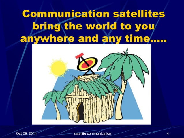 Satellite Communications Ppt Ppt Computer Networking Computing