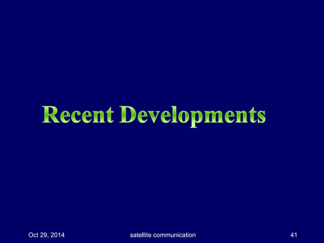 Satellite Communications Ppt Ppt Computer Networking Computing