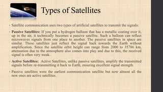 Satellite communications | PPTX