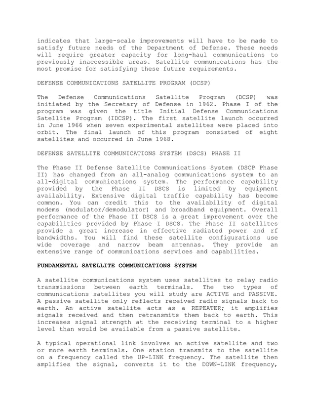 Satellite communication tagasa | PDF