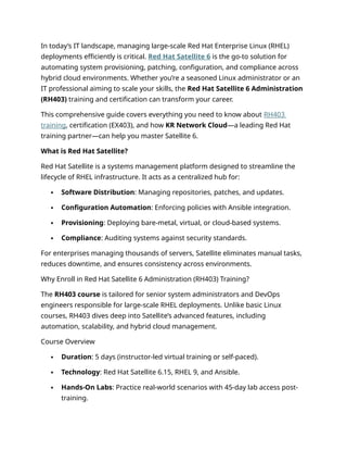 Red Hat Satellite 6 Administration (RH403).docx