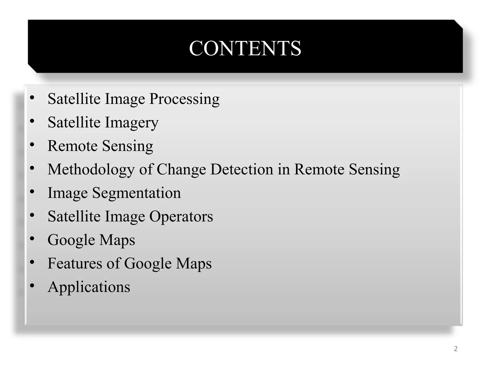 Satellite image processing | PPT