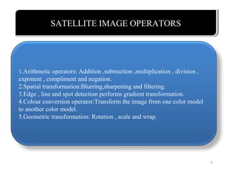 Satellite image processing | PPT